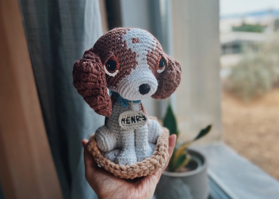 Custom Crochet Cavalier King Charles Spaniel Replica, Personalized Look ...