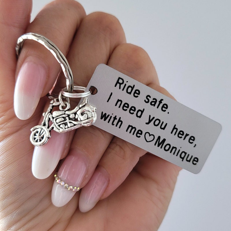 Motorcycle Keychain - Etsy