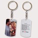 Custom Double-sided Photo Keychain With Love Quote, Personalized ...