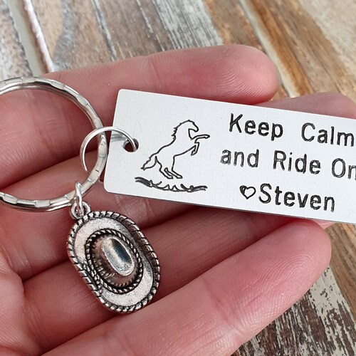 Western Cowboy Hat Keychain - Etsy