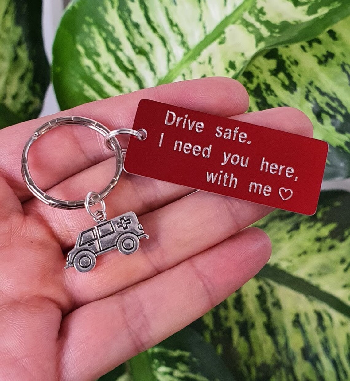 Personalized Drive Safe Keychain Engraved EMT Crew Keyring | Etsy