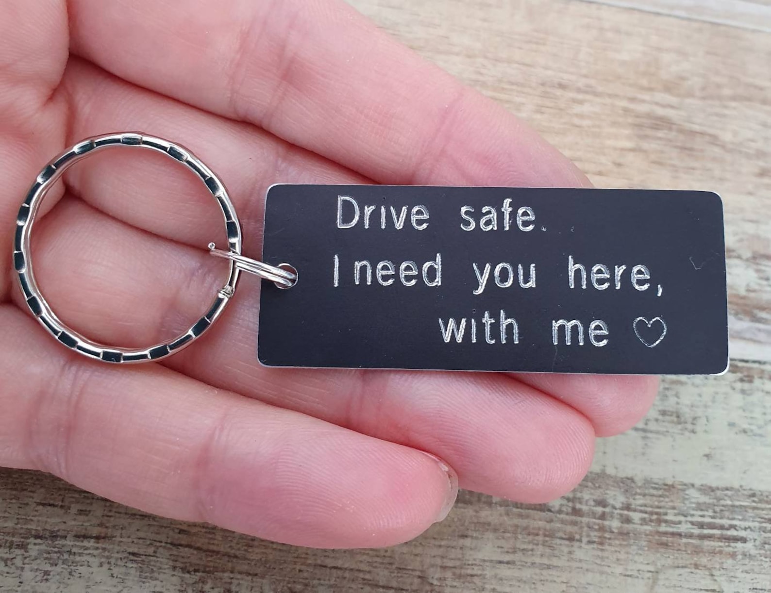 Drive Safe Keychain Personalized Keychain Truck Charm | Etsy