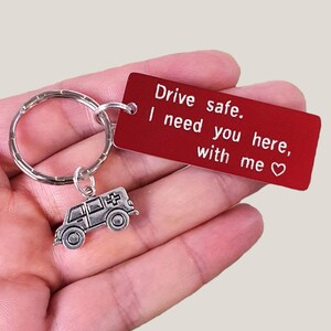 Personalized Drive Safe Keychain, Engraved EMT Crew Keyring, Paramedic ...