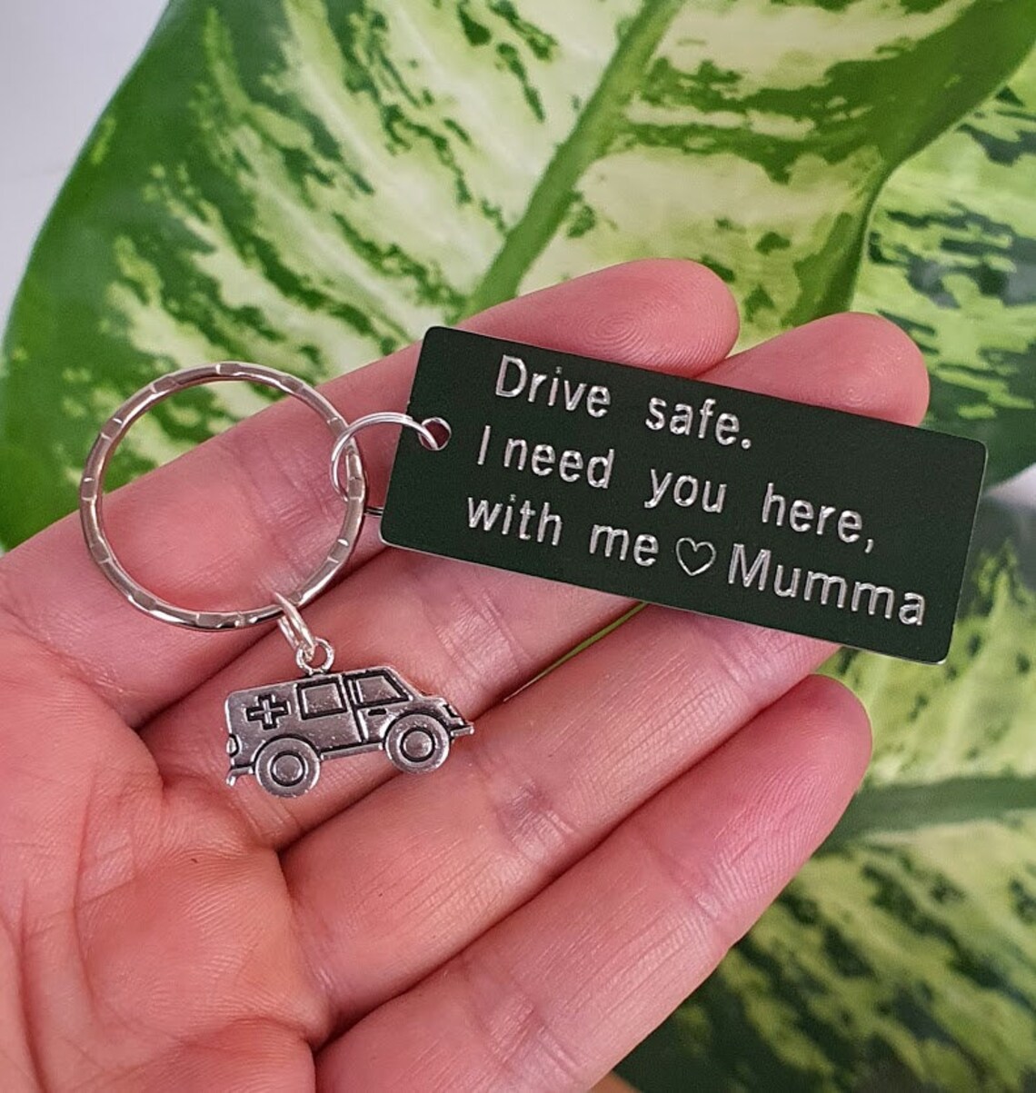 Personalized Drive Safe Keychain Engraved EMT Crew Keyring | Etsy
