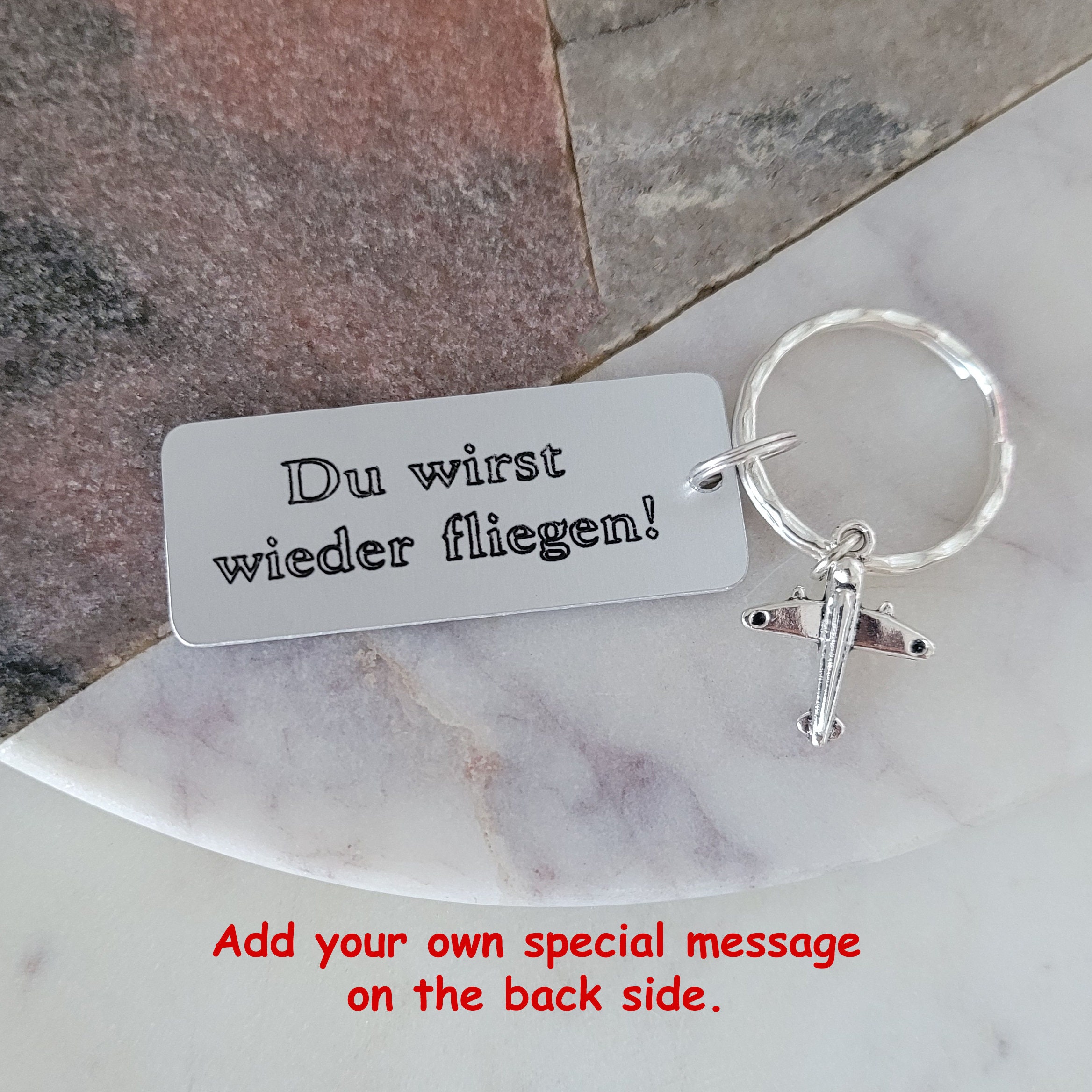 Custom Engraved Fly Safe Keychain for Aviation Enthusiasts ...