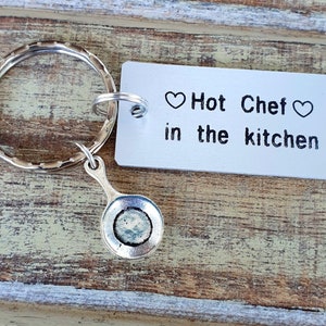 Hot Chef in the Kitchen Keychain Personalized Engraved - Etsy