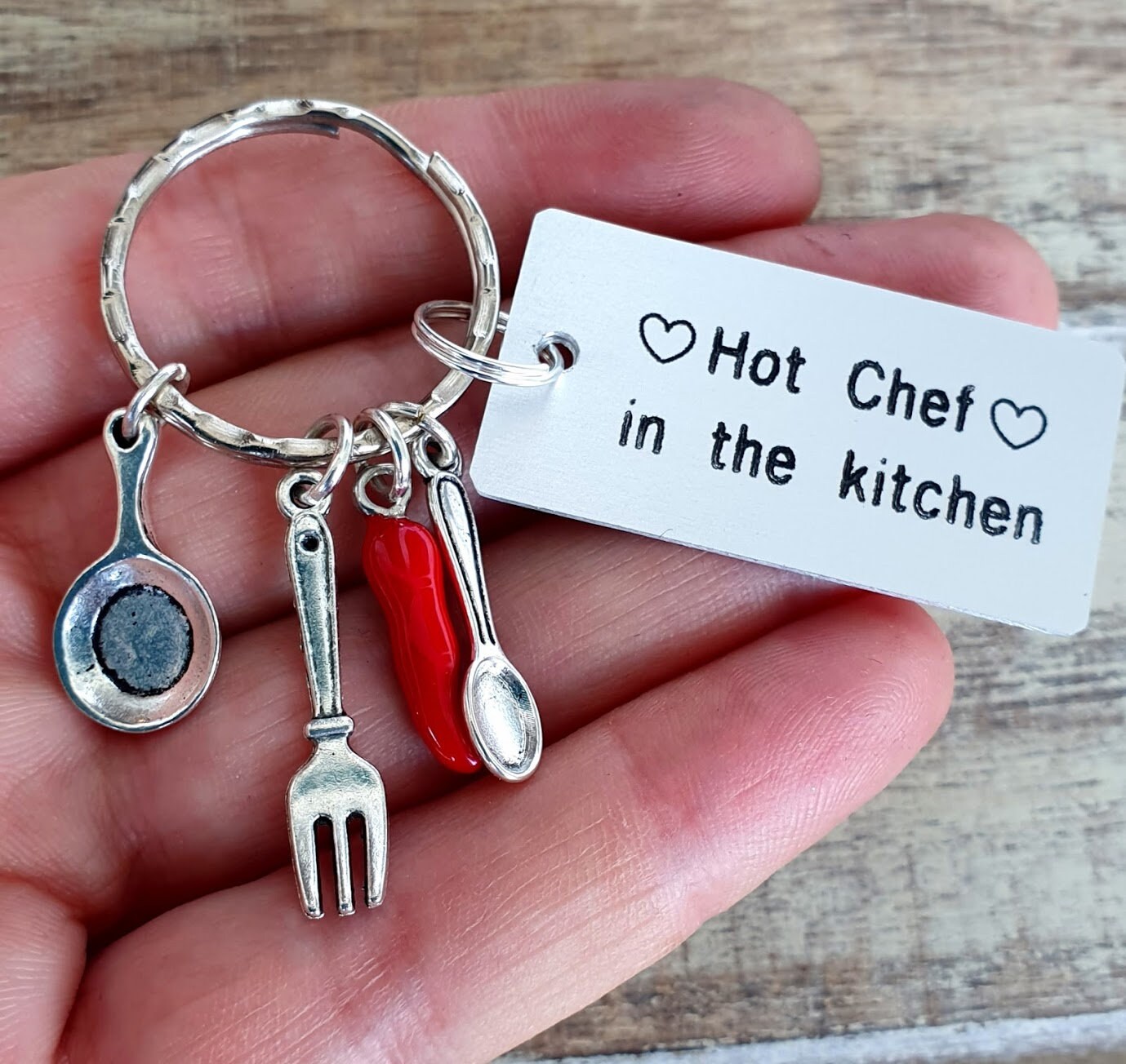 Hot Chef in the Kitchen Keychain Personalized Engraved - Etsy