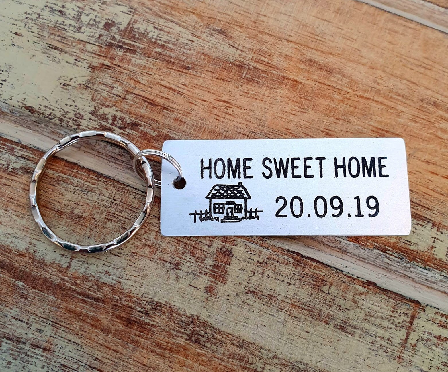 Personalized Keychain Home Sweet Home Homeowner Gift | Etsy