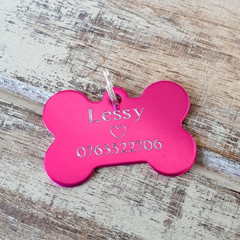 Pet Id Tag, Dog Tag, Personalized, Engraved Tag, Id for Animals, Tag ...