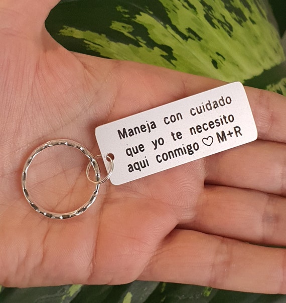Maneja Con Cuidado Llavero Personalized Drive Safe Custom | Etsy