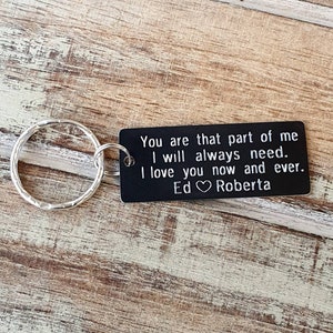 Personalized Love Message Keychain, Drive Safe Engraved Couples ...