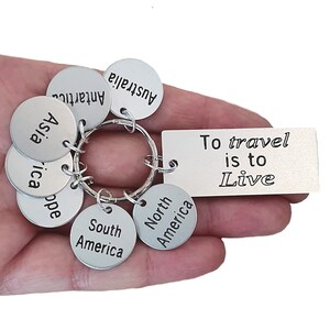Personalized Travel Token Keychain, Engraved Traveller Collective ...
