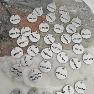 Country Charm Coin for the Personalized Travel Token Keychain, 1 Piece ...