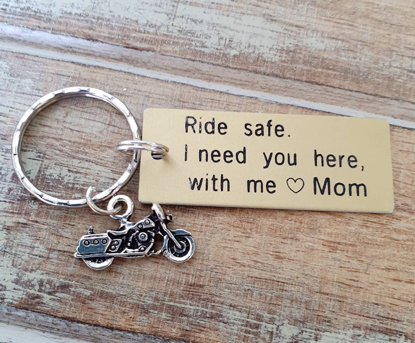 Ride Safe Keychain, Personalized, Scooter Charm, Motor, Couples ...