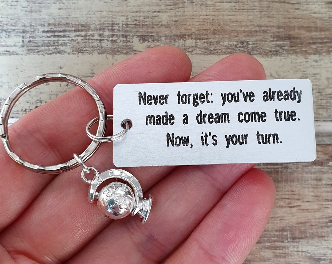 Special Message Keychain, Personalized, Quote, Traveling, Travel ...