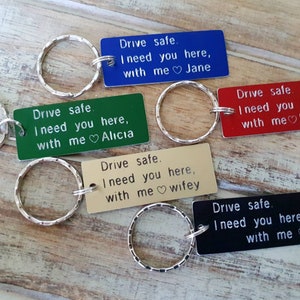 Personalized Drive Safe Keychain, Engraved EMT Crew Keyring, Paramedic ...