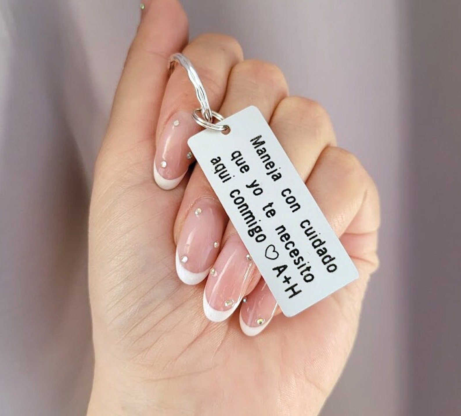 Maneja Con Cuidado Llavero, Personalized Drive Safe Custom Engraved ...