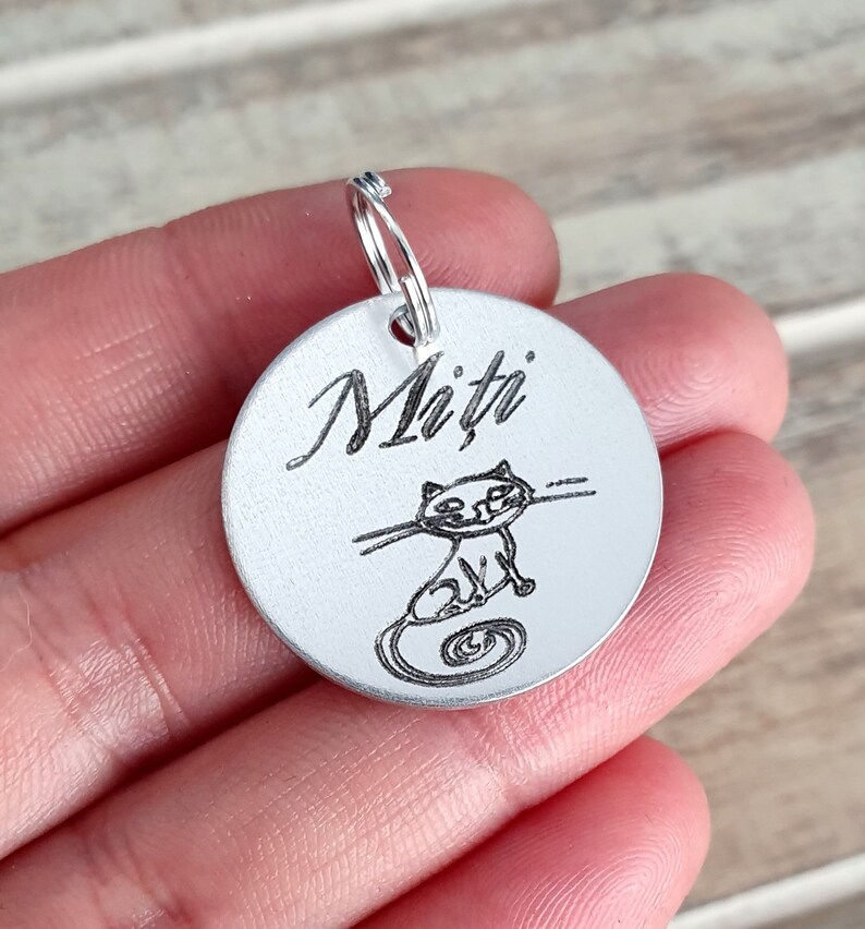 Personalized Pet Id Tag Engraved Custom Cat Tag Round Etsy Canada Personalized Pet Id Tag Engraved Custom Cat Tag Round Etsy Canada