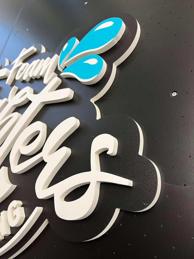 3D Custom Sign, Company Logo, Custom Design Business Sign, Reception ...