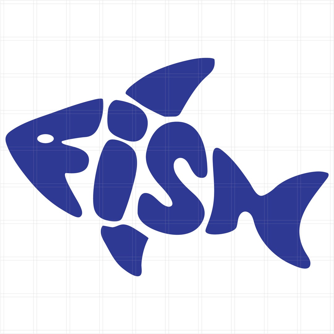 Fish SVG Lettering FISH Svg Cute Fish SVG Adult Shirt Svg - Etsy Australia