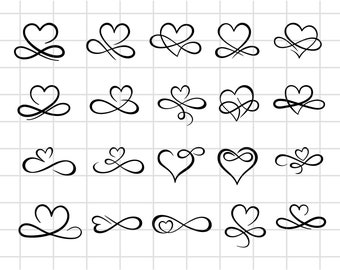 Infinity Love Svg | Etsy