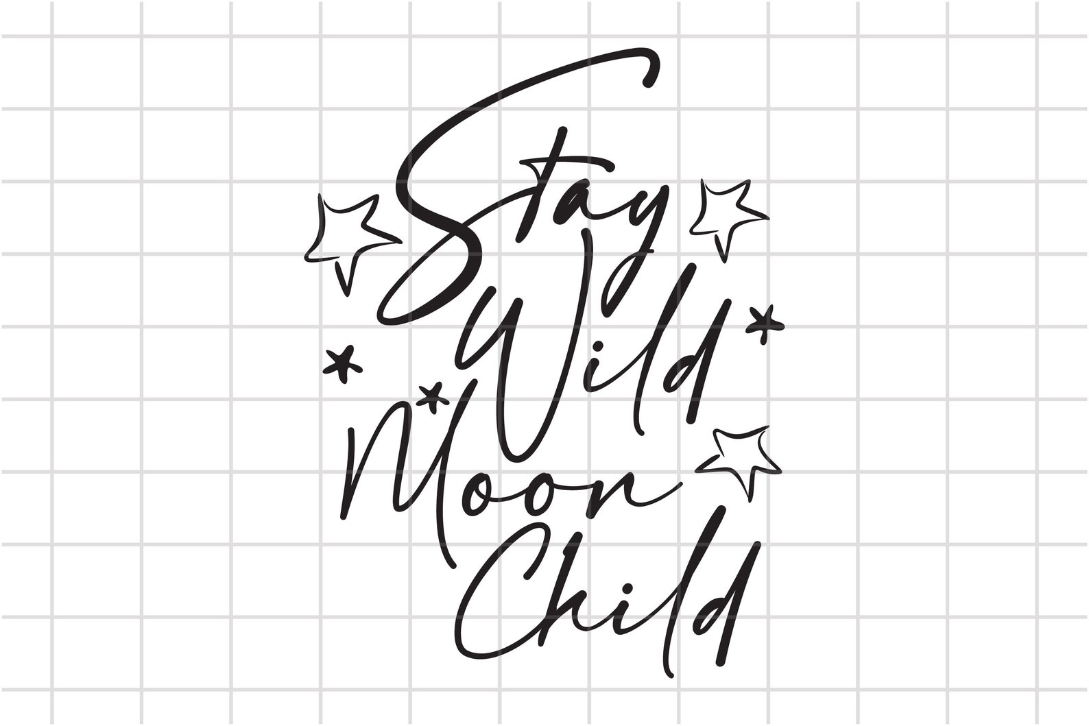 Stay Wild Moon Child SVG Cut File, Cricut, Silhouette - Etsy