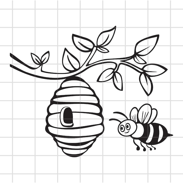 Beehive Svg - Etsy