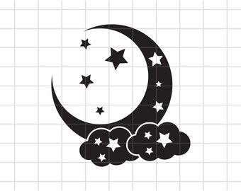 Good Night Moon Svg - Etsy
