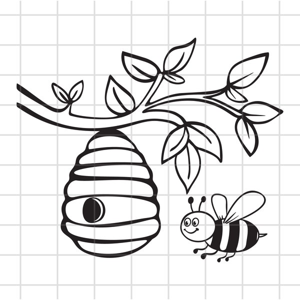 Beehive Svg - Etsy