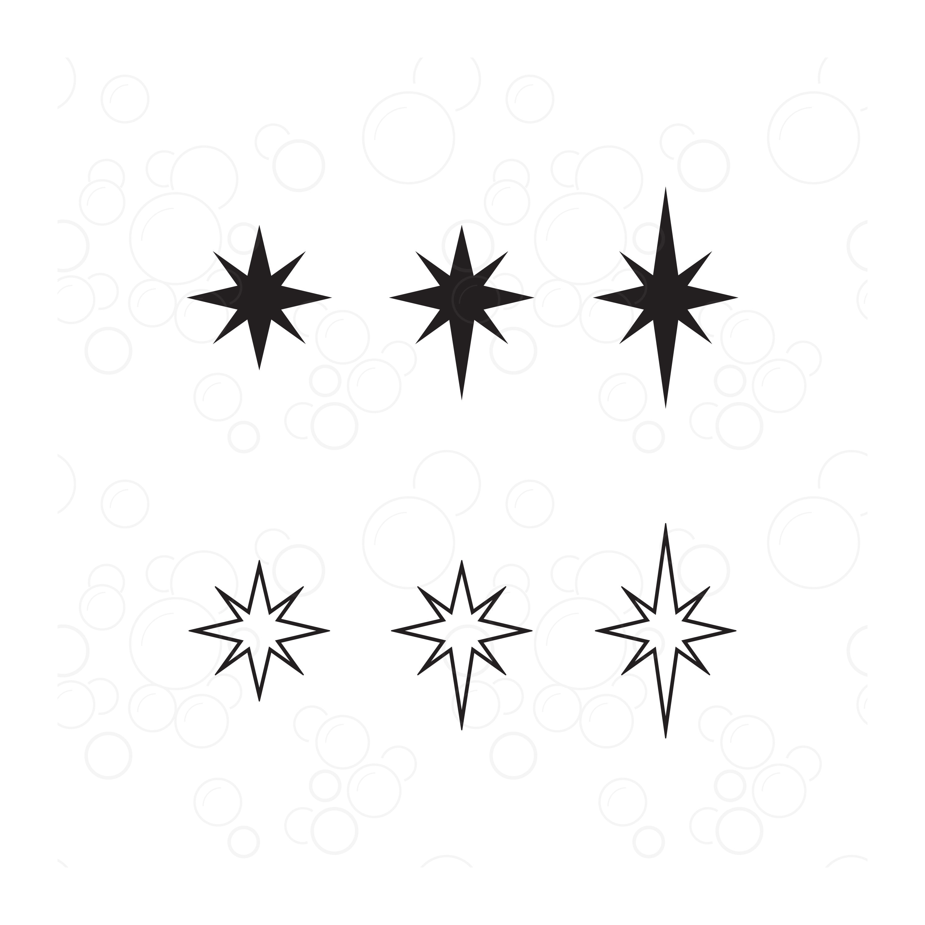Christmas Star Stencil