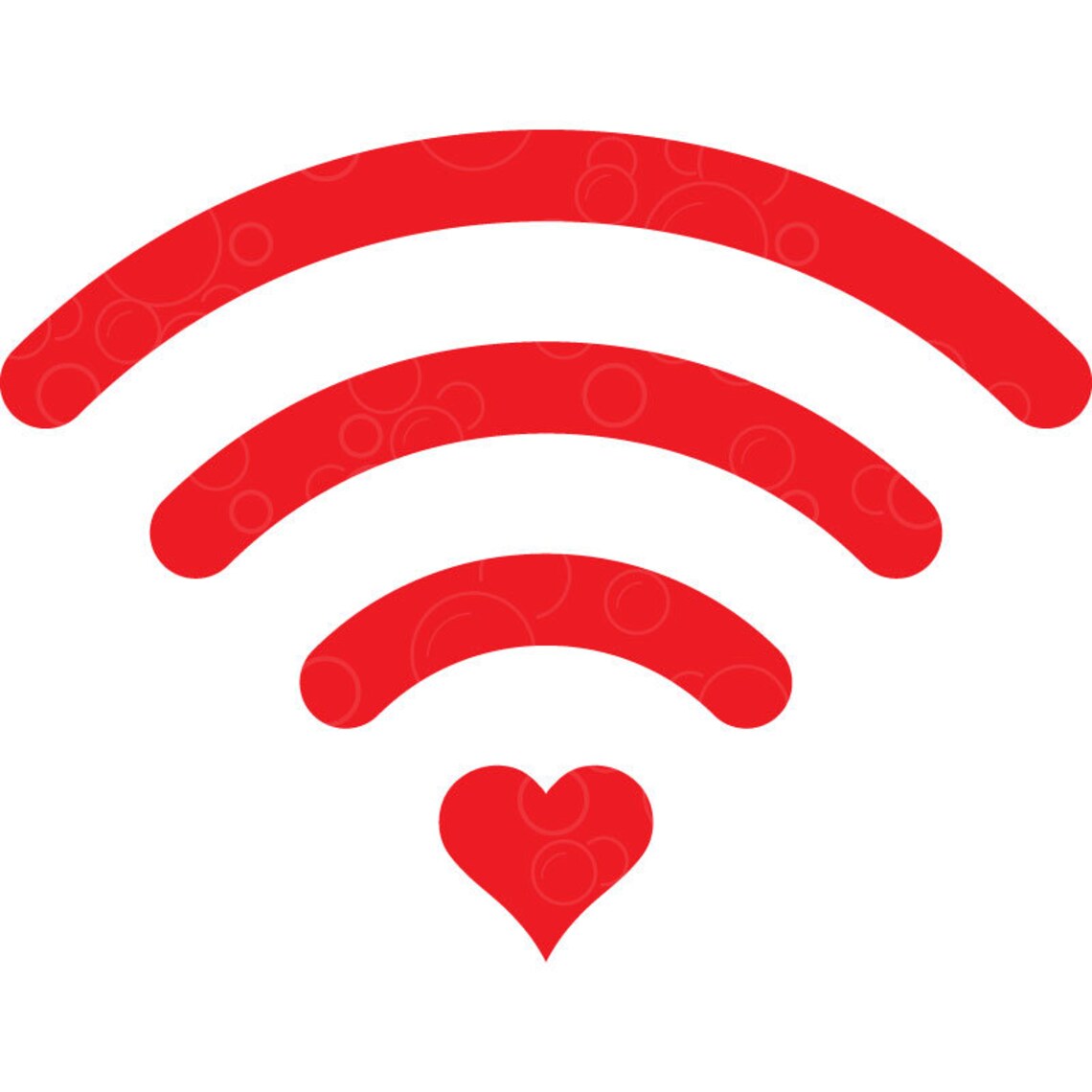 Wi-fi With Heart SVG PNG Cute Wi-fi SVG Wifi Svg Wi-fi - Etsy