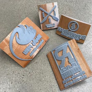 4" X 3" Rocker Mount Custom Rubber Stamp - Etsy