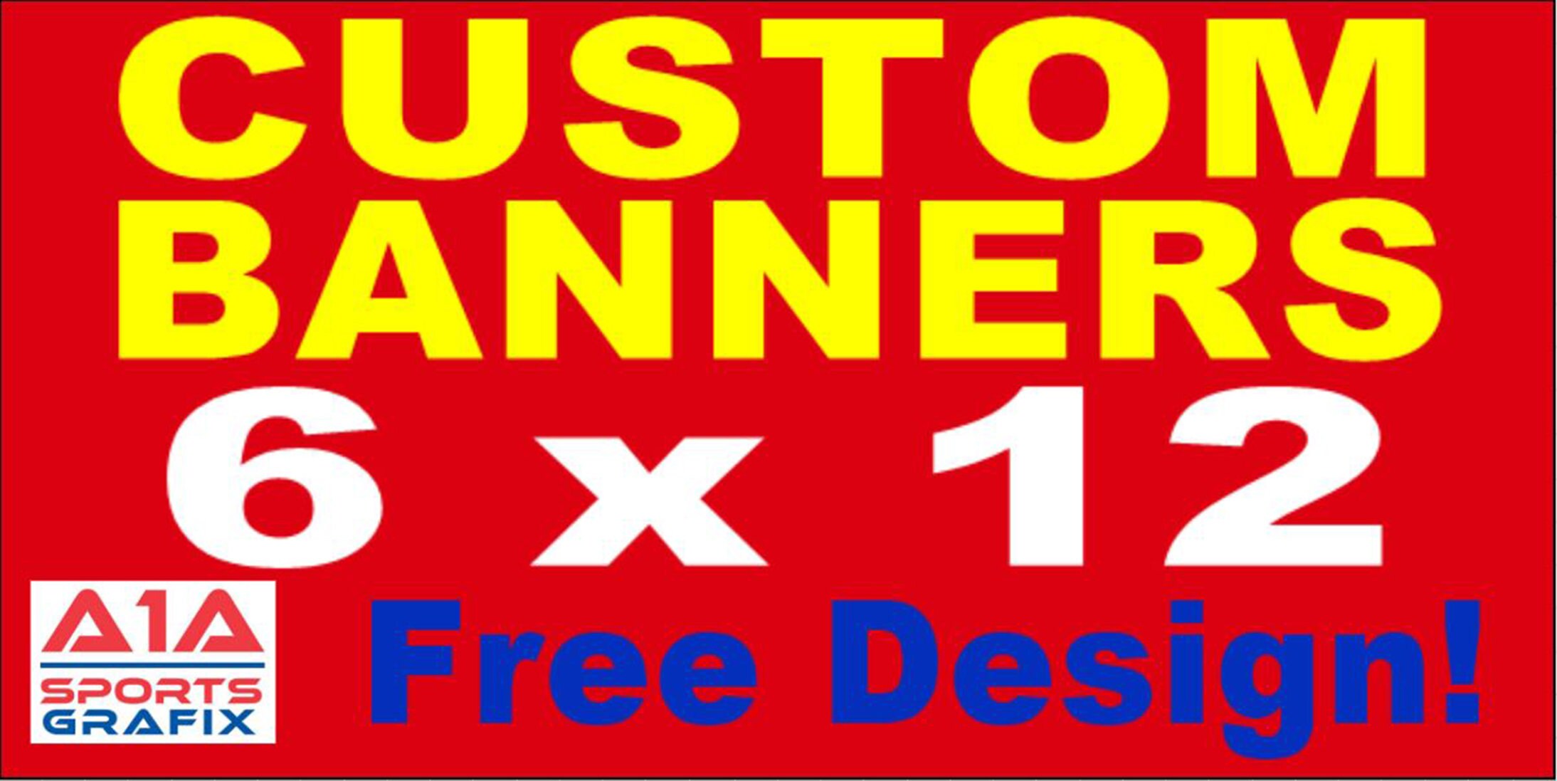 Custom Vinyl Banner 12ft X 6ft Full Color Custom Printed - Etsy