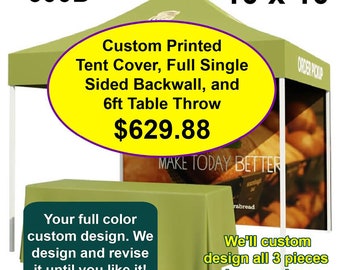 Custom Tent Table Cover - Etsy