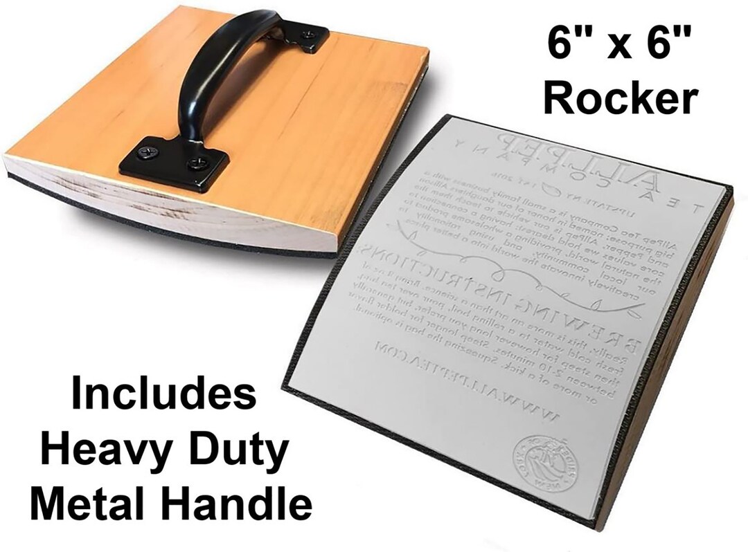 6" X 6" Rocker Mount Custom Rubber Stamp - Etsy