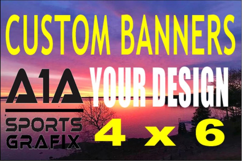 Custom Mesh Banner 6ft x 4ft Full Color Custom Printed Banner | Etsy