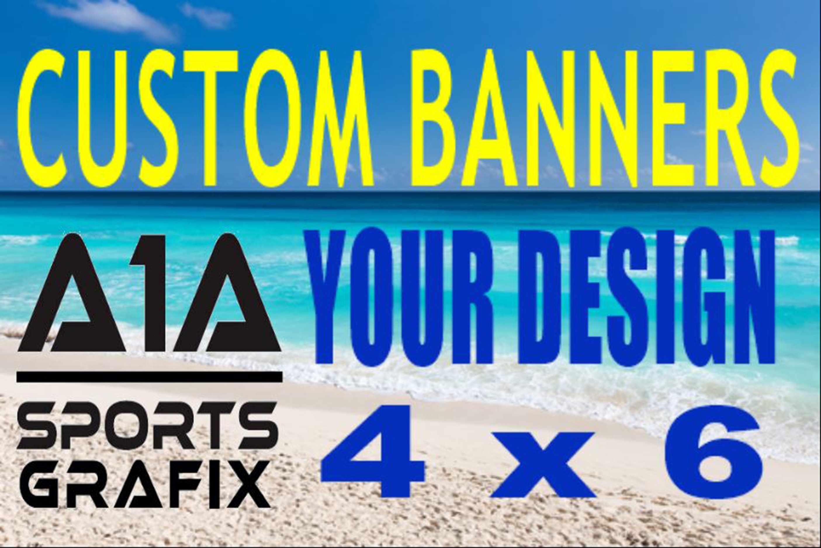 Custom Vinyl Banner 6ft X 4ft Full Color Custom Printed Banner - Etsy