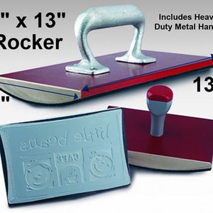 6" X 13" Rocker Mount Custom Rubber Stamp - Etsy