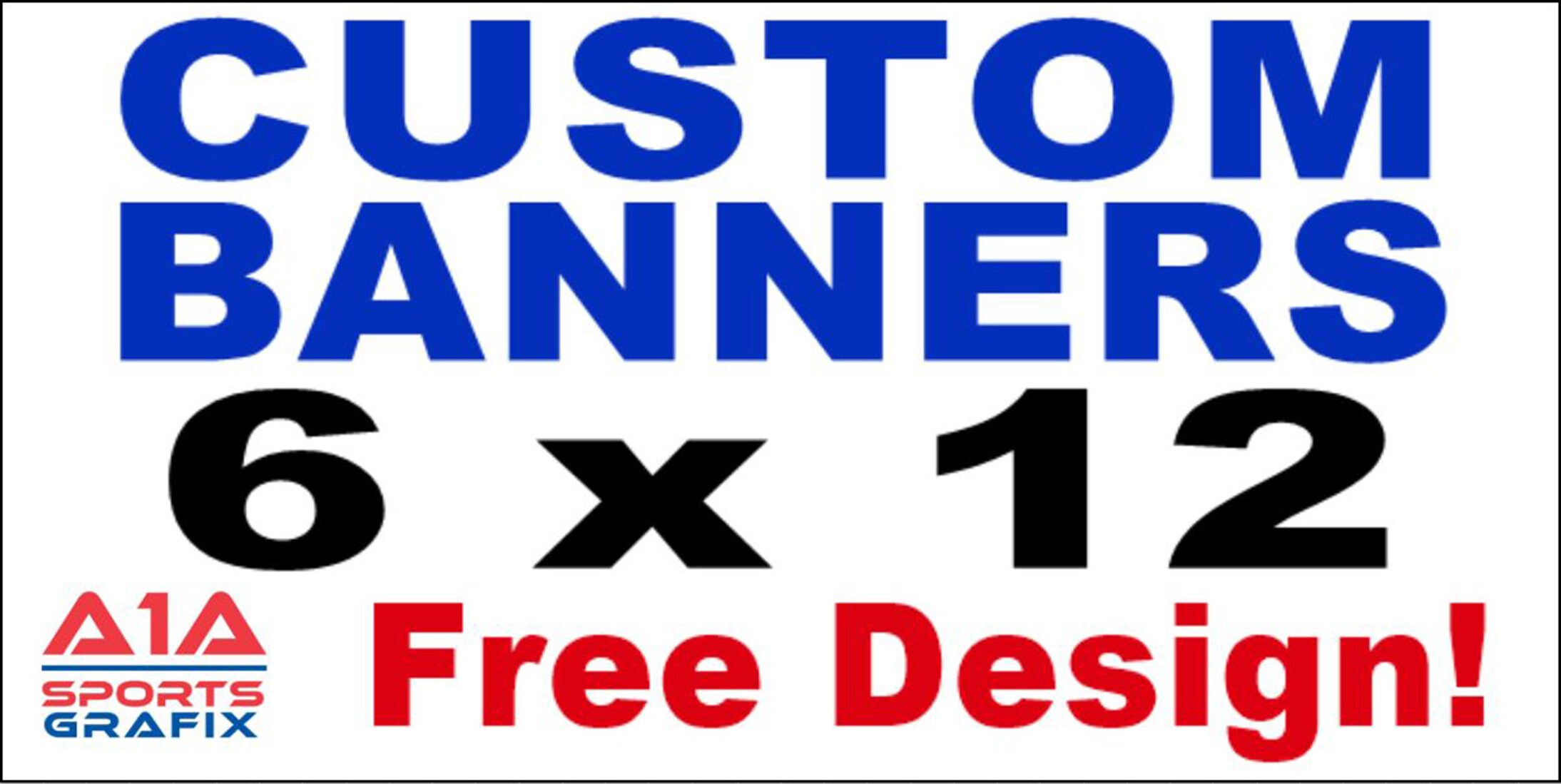 Custom Vinyl Banner 12ft X 6ft Full Color Custom Printed Banner Full ...