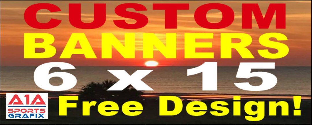 Custom Mesh Banner 15ft X 6ft Full Color Custom Printed Banner Full Kit ...