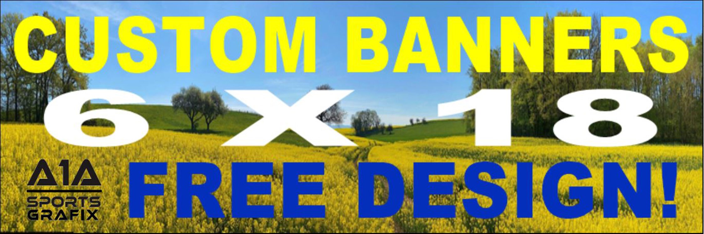 Custom Vinyl Banner 18ft X 6ft Full Color Custom Printed - Etsy