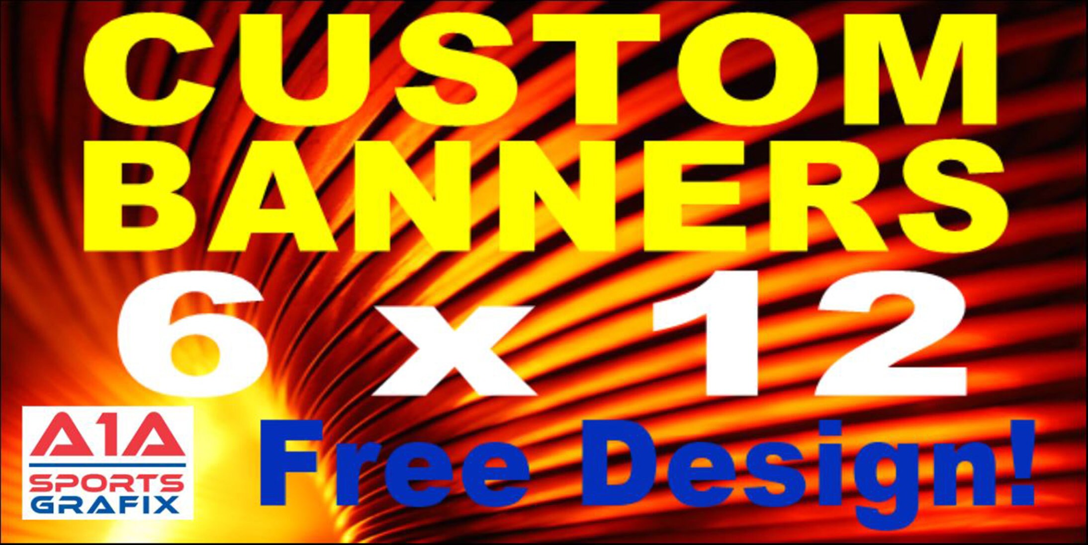 Custom Vinyl Banner 12ft X 6ft Full Color Custom Printed - Etsy