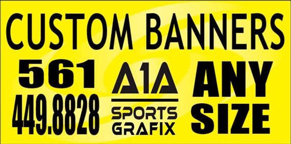Custom Vinyl Banner 7ft X 3ft Full Color Custom Printed Banner - Etsy
