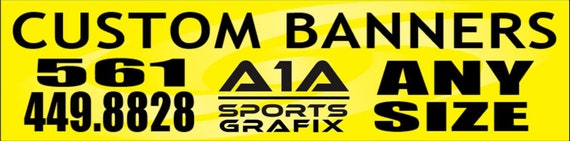 Custom Vinyl Banner 8ft X 2ft Full Color Custom Printed Banner | Etsy