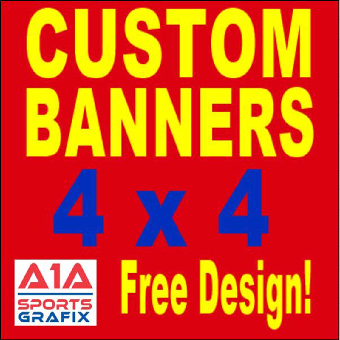 Custom Mesh Banner 4ft X 4ft Full Color Custom Printed Banner Full Kit ...