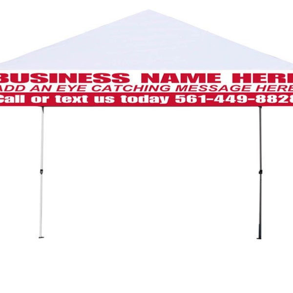 10x10 Canopy Banner - Etsy
