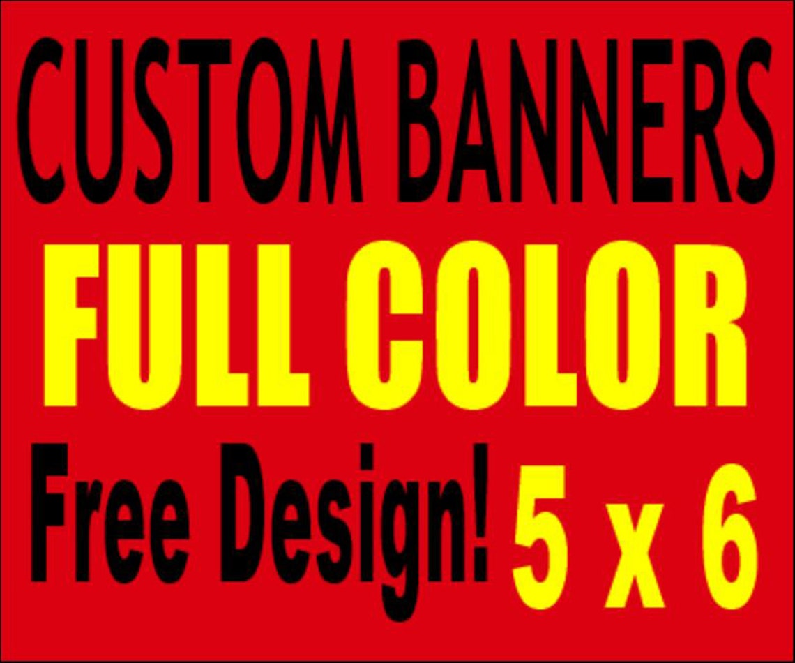 Custom Mesh Banner 6ft X 5ft Full Color Custom Printed Banner - Etsy