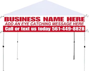 Custom Canopy Banner | Etsy