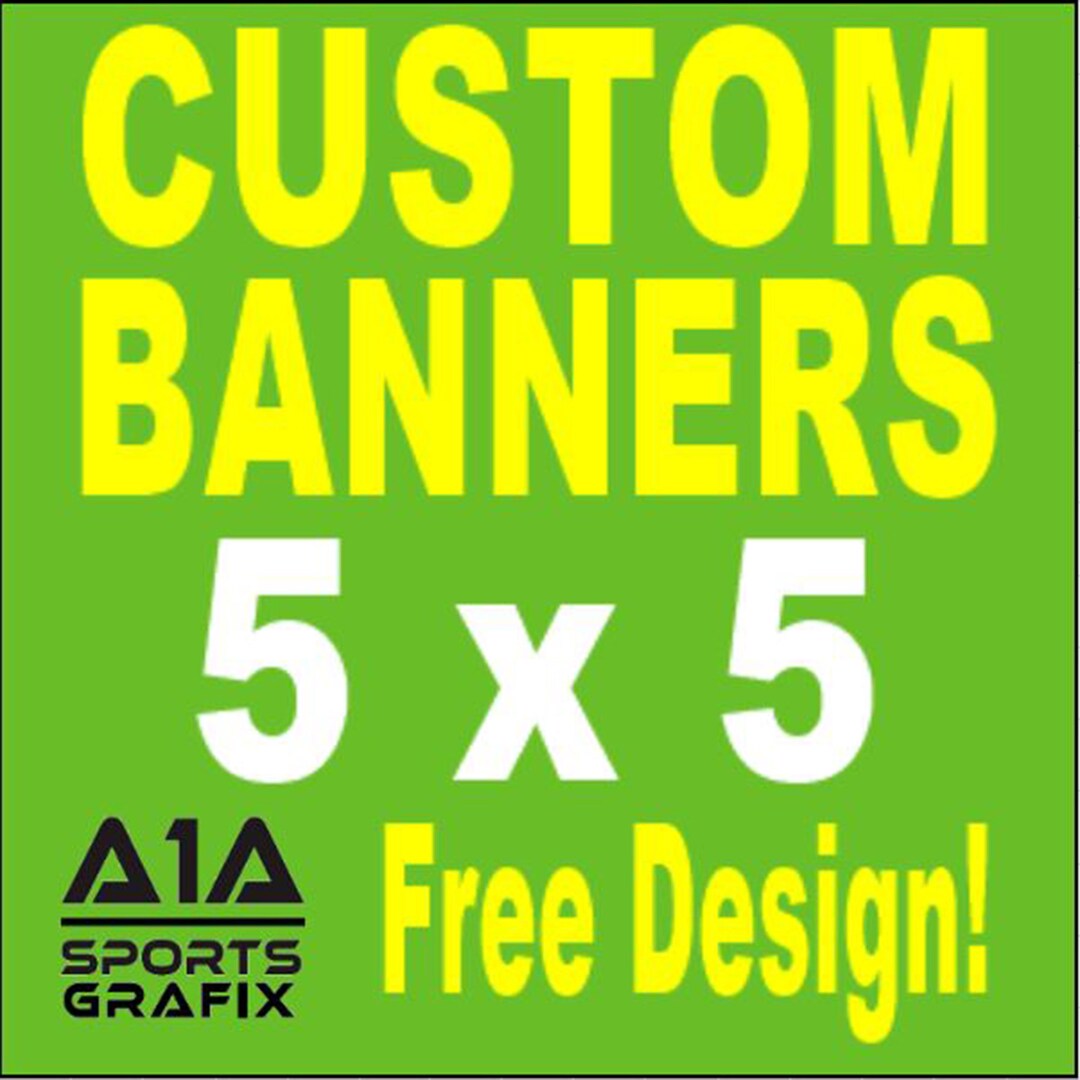 Custom Mesh Banner 5ft X 5ft Full Color Custom Printed Banner Full Kit ...