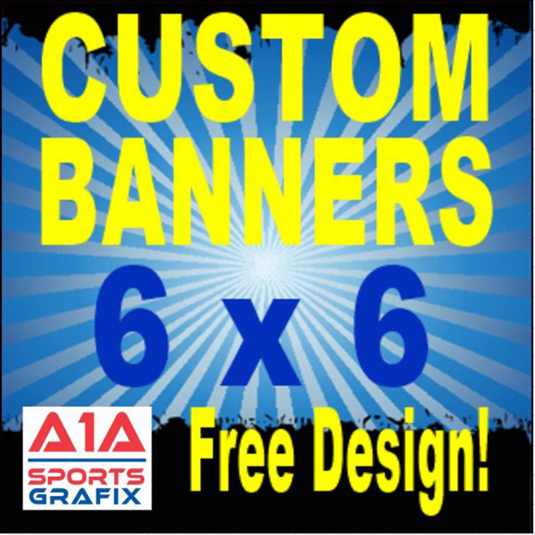 Custom Mesh Banner 6ft X 6ft Full Color Custom Printed Banner Full Kit ...